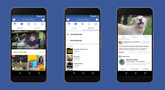 Facebook lance sa plateforme de streaming vidéo Watch ! - iT News